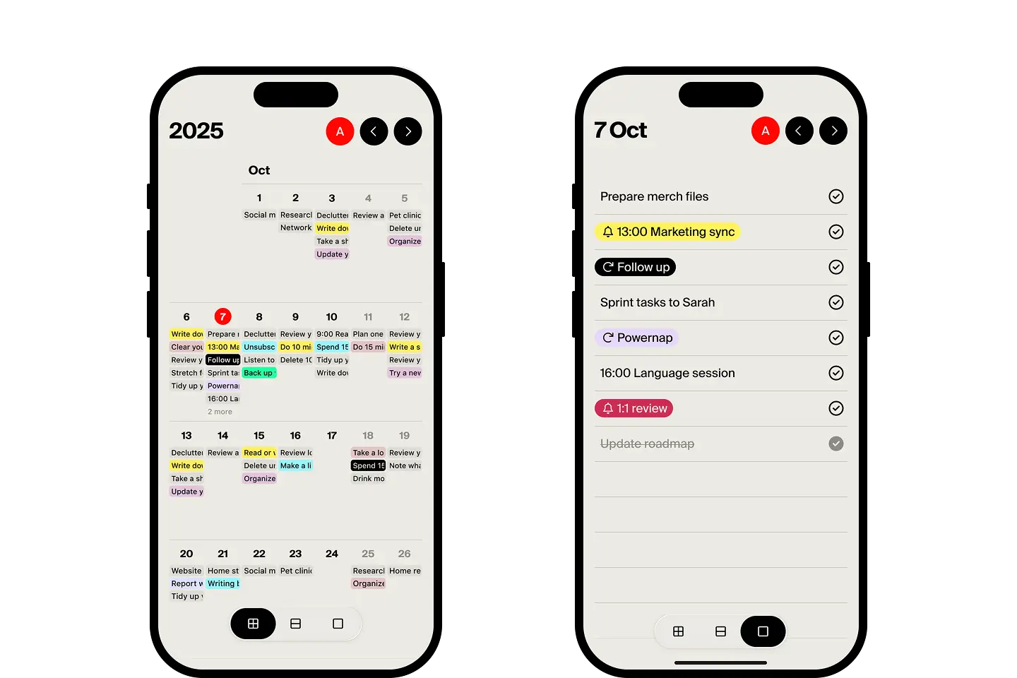 Tweek Calendar — Minimal To Do list and Weekly Task Planner App
